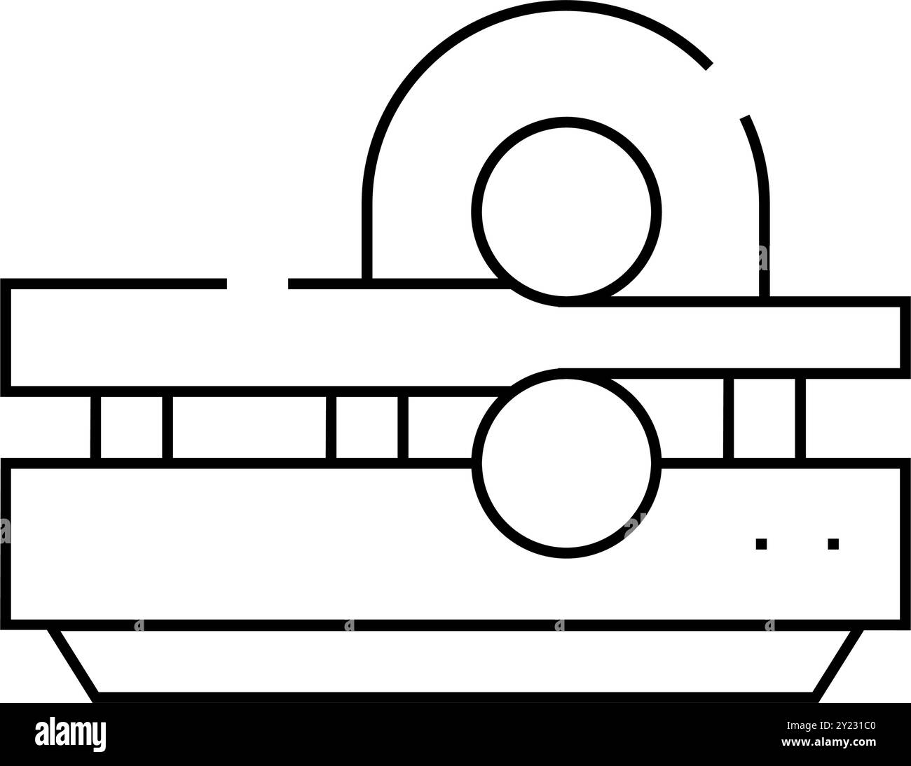 metal rolling line icon vector isolated illustration Stock Vector Image ...