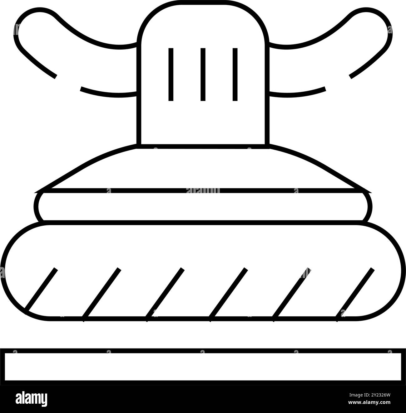 metal polishing line icon vector isolated illustration Stock Vector ...