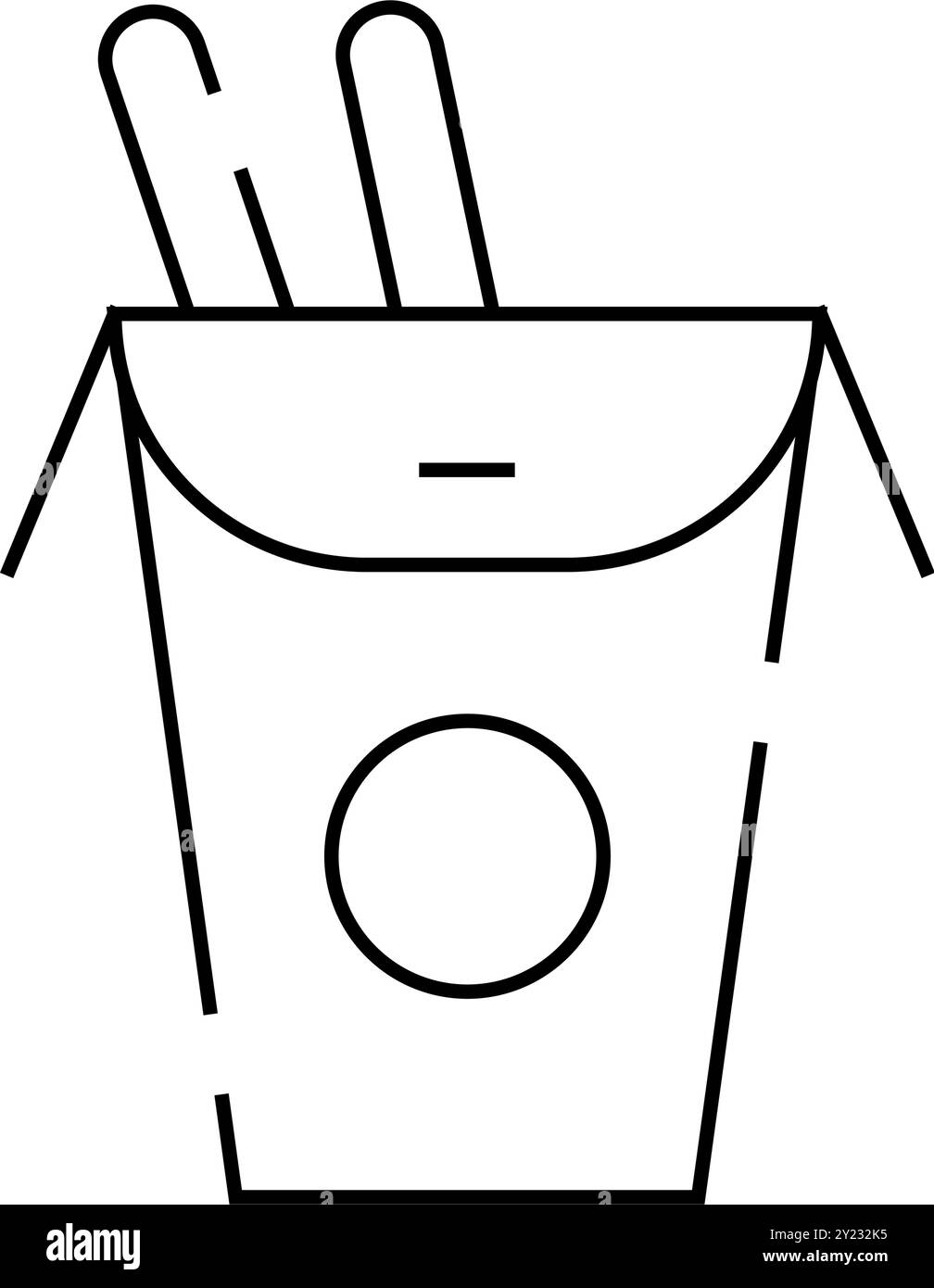 asian food box line icon vector illustration Stock Vector Image & Art ...