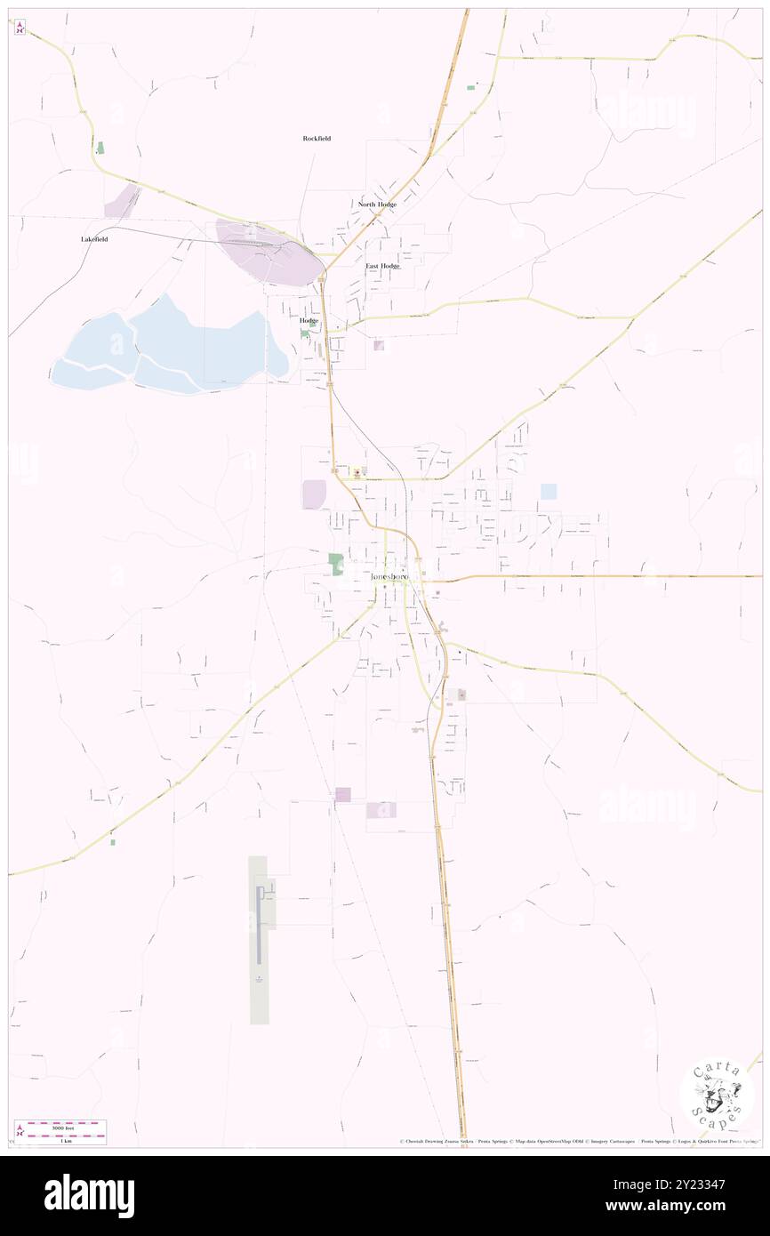 Jackson parish map hi-res stock photography and images - Alamy