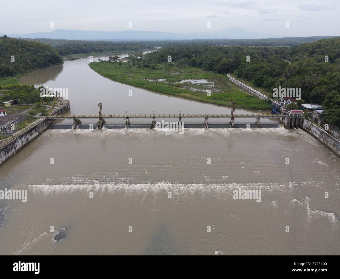 Aerial view progo river in hi-res stock photography and images - Alamy