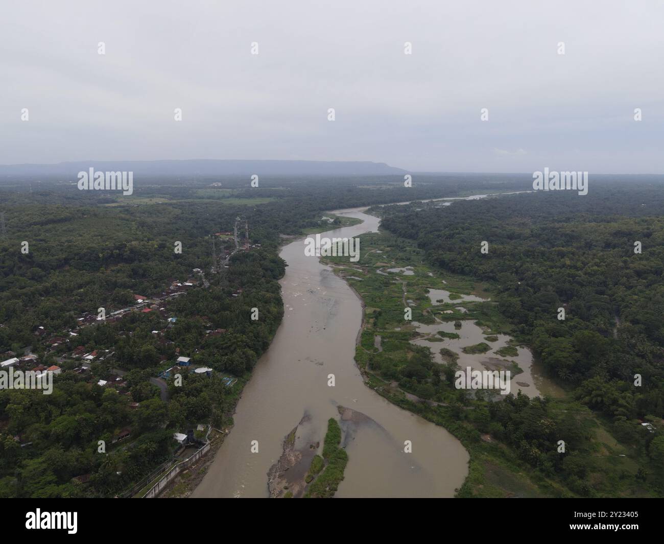 Aerial view progo river in hi-res stock photography and images - Alamy