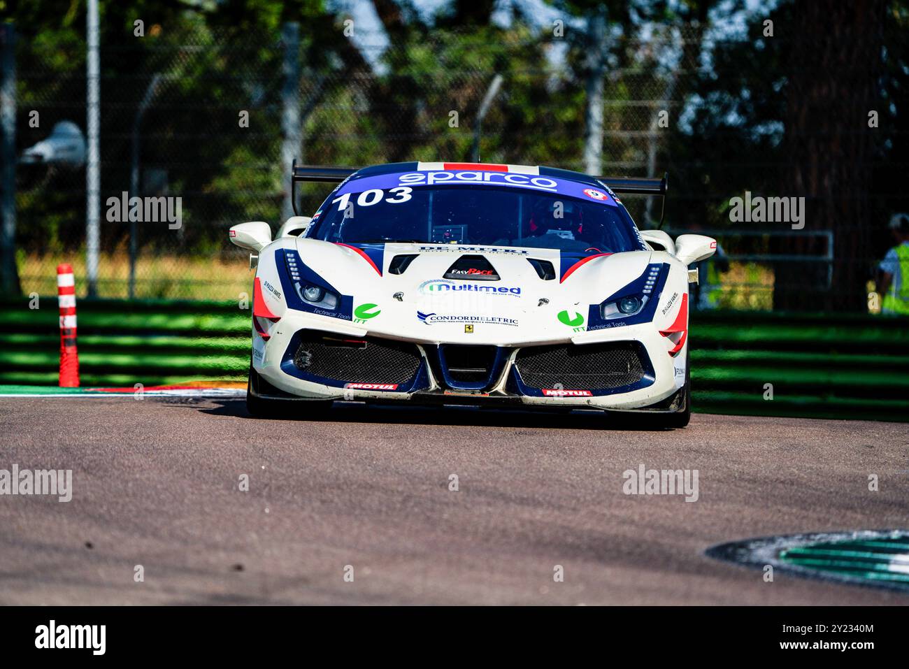 Imola, Italy. 07th Sep, 2024. Easy Race's Ferrari 488 Challenge Evo n.103 driven by Lambrughi ...