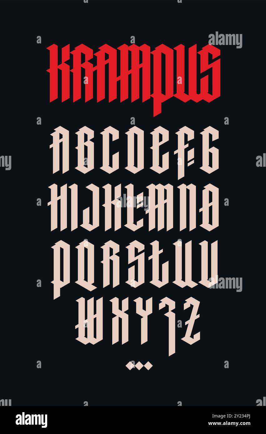 Old english alphabet hi-res stock photography and images - Alamy