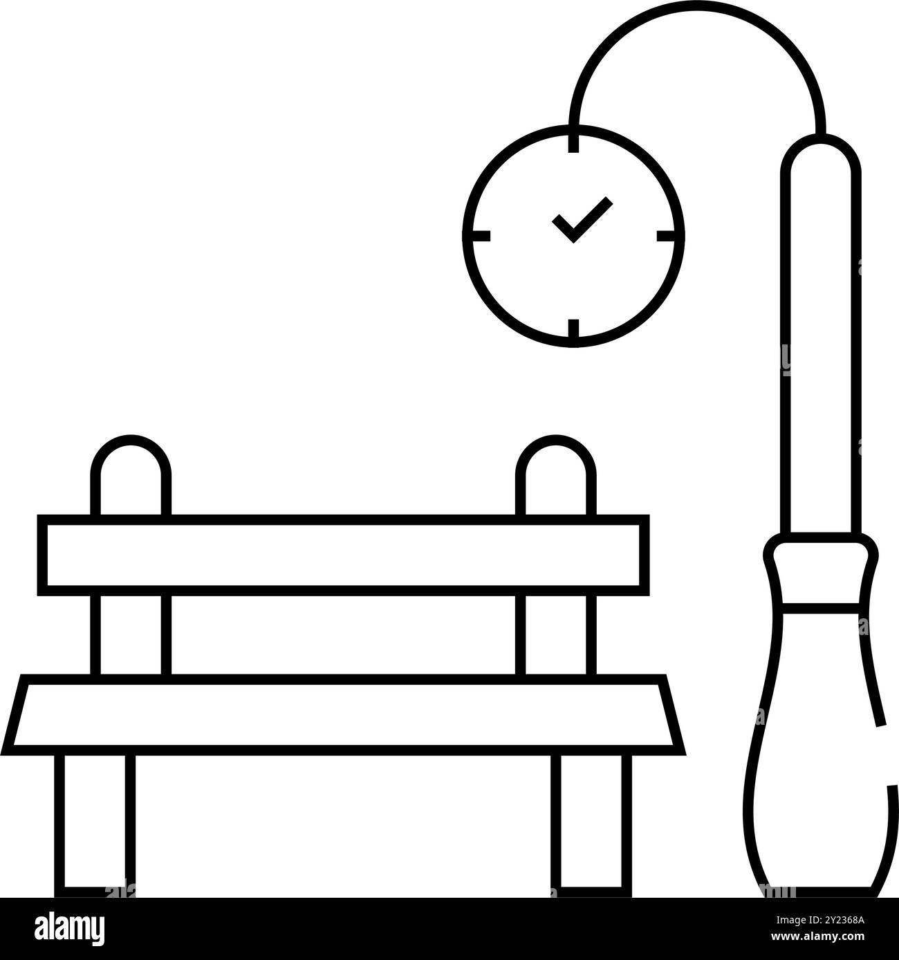 Bench clock Black and White Stock Photos & Images - Alamy