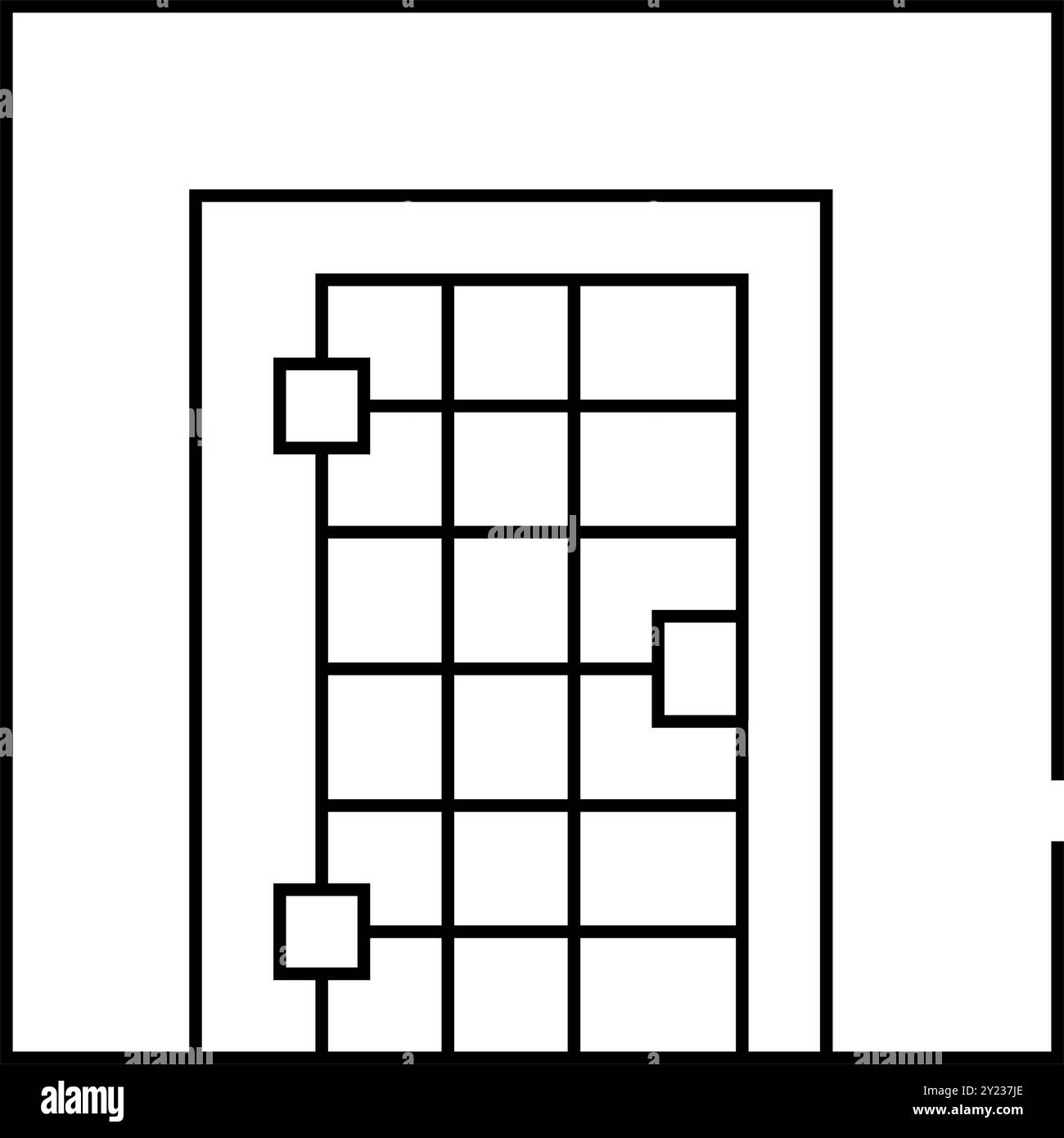 prison cell door line icon vector illustration Stock Vector Image & Art ...