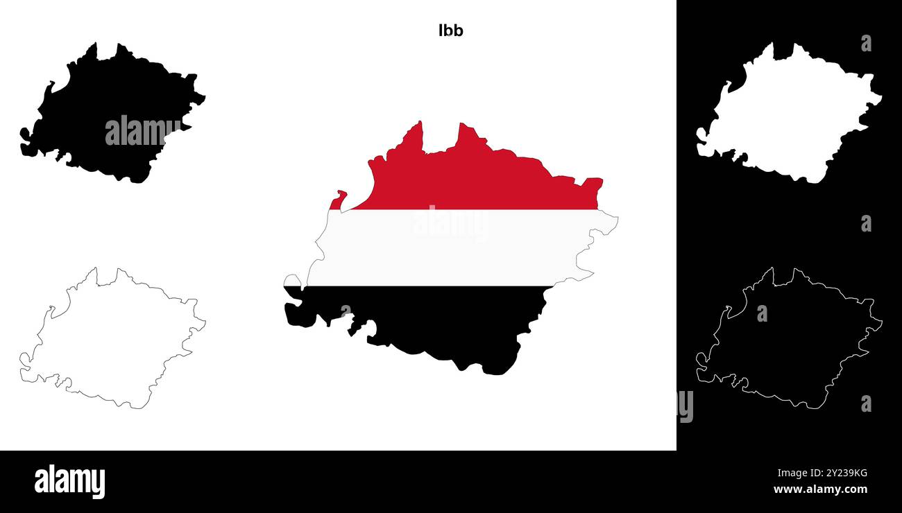 Ibb vector outline map hi-res stock photography and images - Alamy