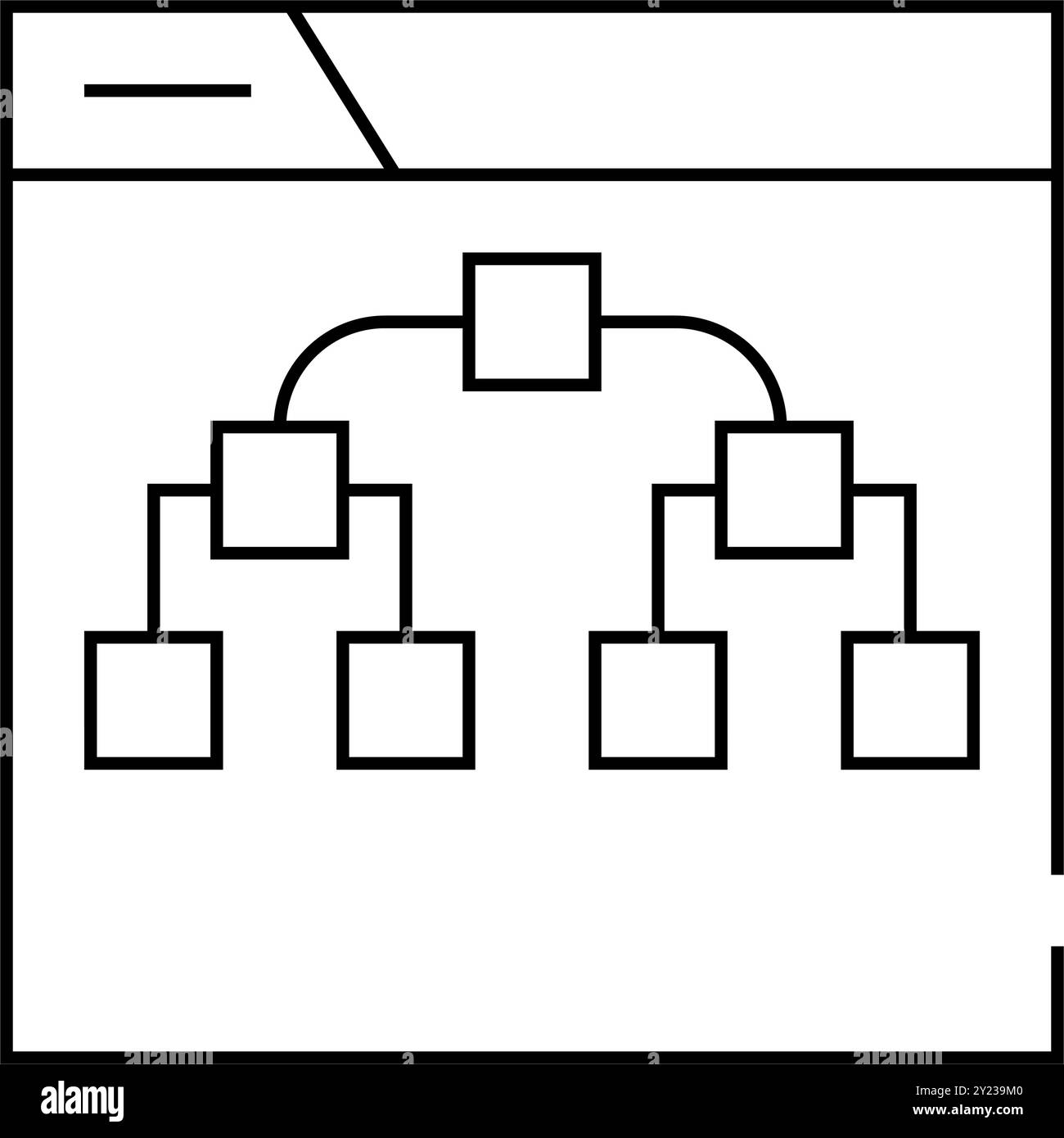 online game hierarchy line icon vector illustration Stock Vector Image ...