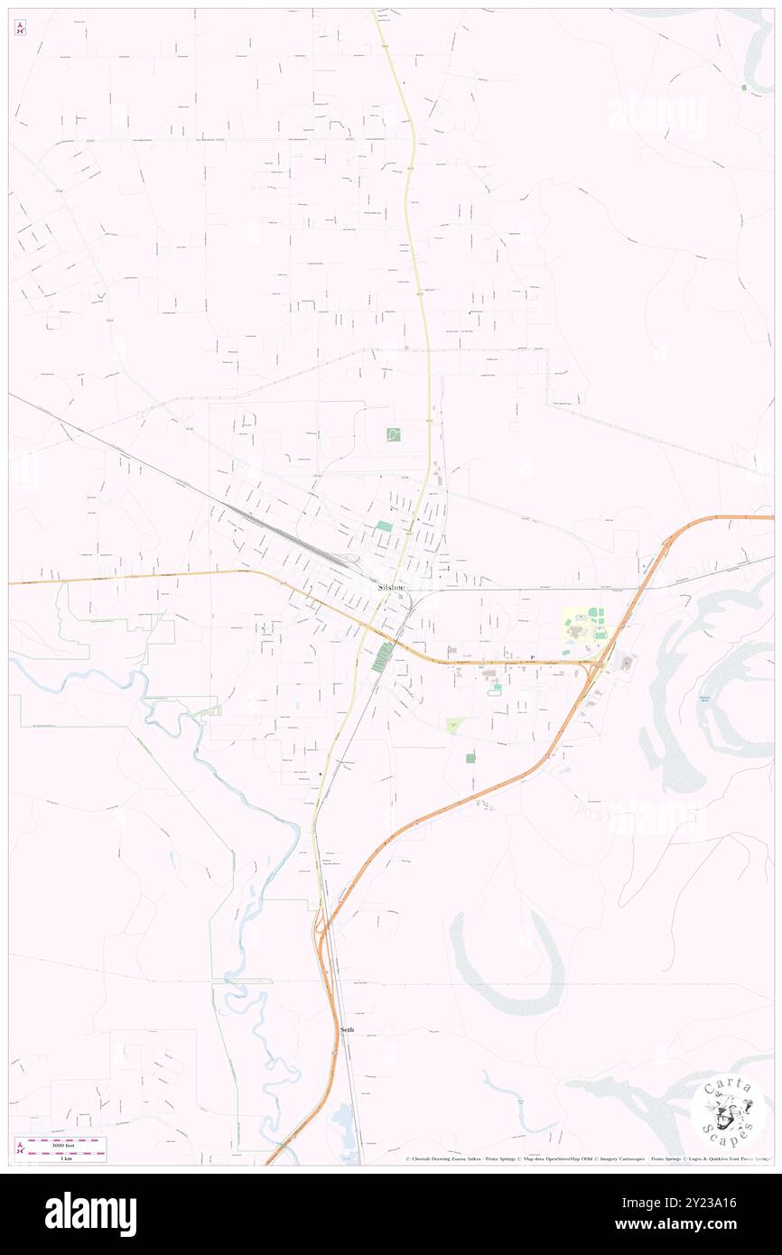 Map of silsbee texas Cut Out Stock Images & Pictures - Alamy
