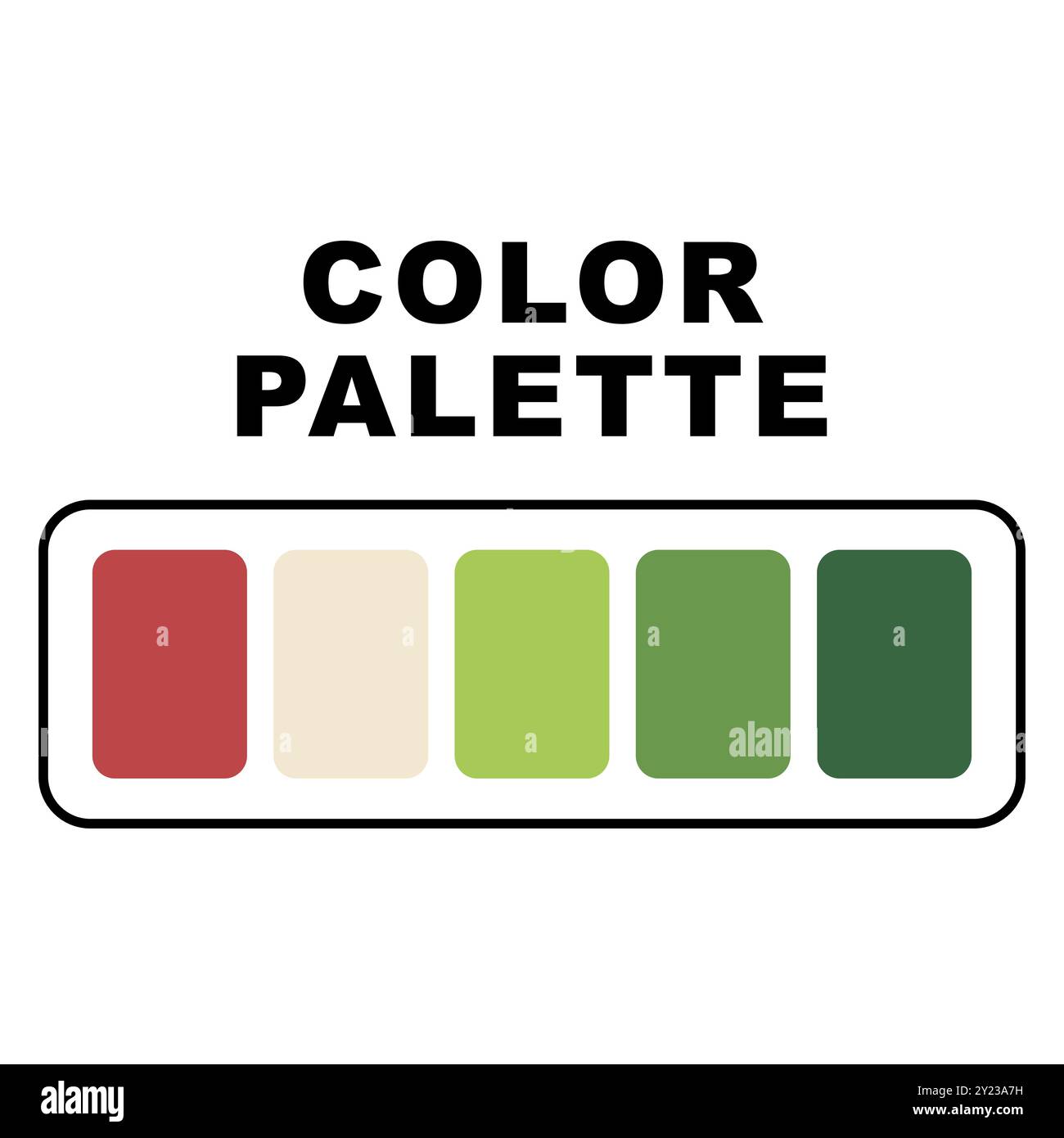 Vector illustration with palette. Color matching palette. Fashion Trend ...