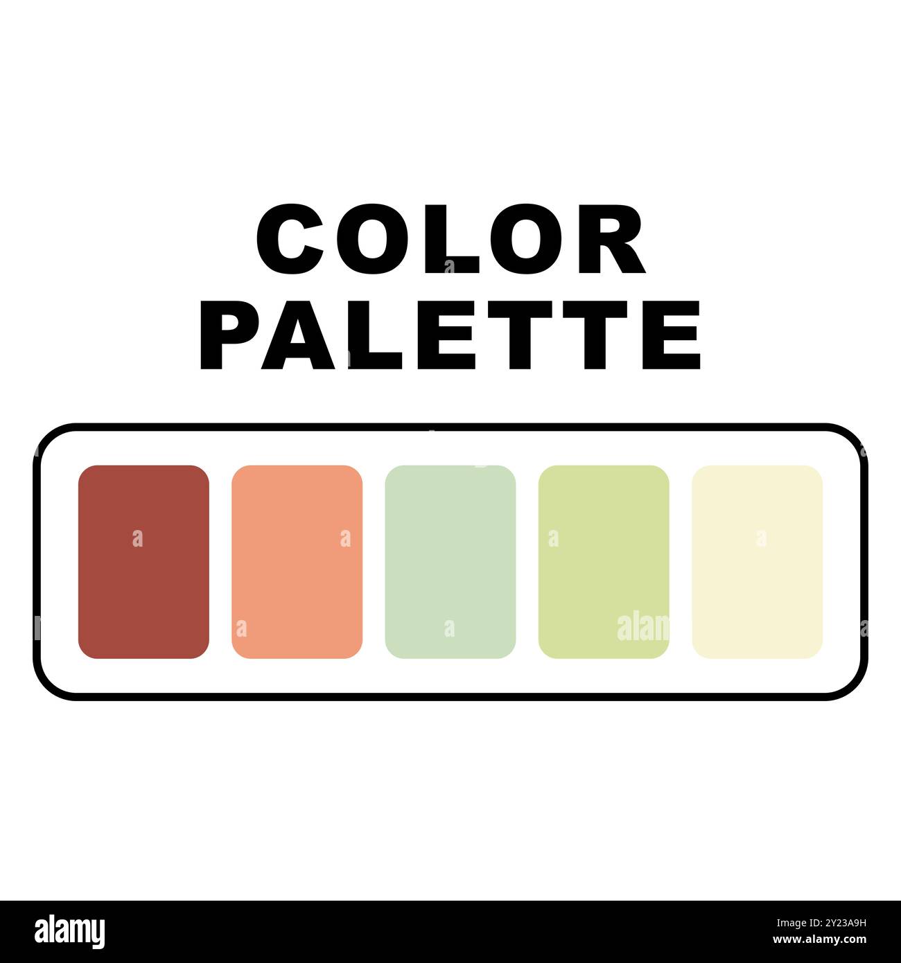 Vector illustration with palette. Color matching palette. Fashion Trend ...