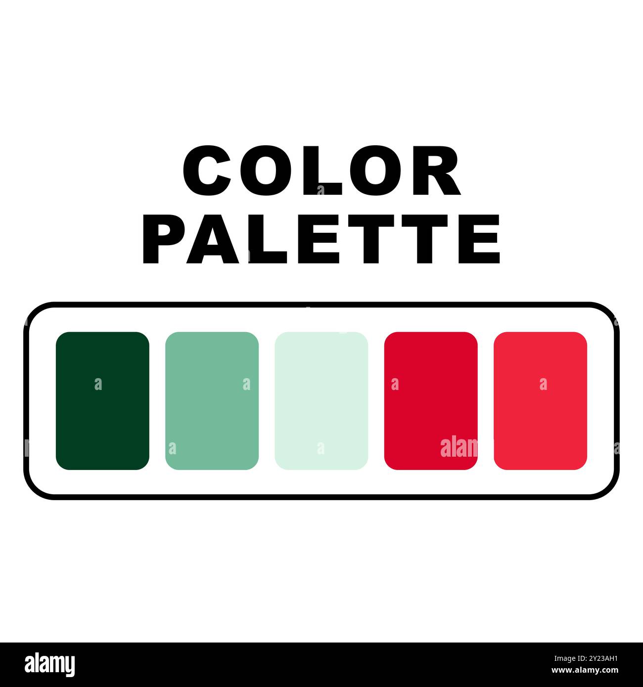 Vector illustration with palette. Color matching palette. Fashion Trend ...