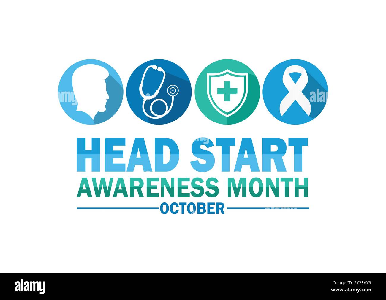 Head Start Awareness Month October. Suitable for greeting card, poster ...