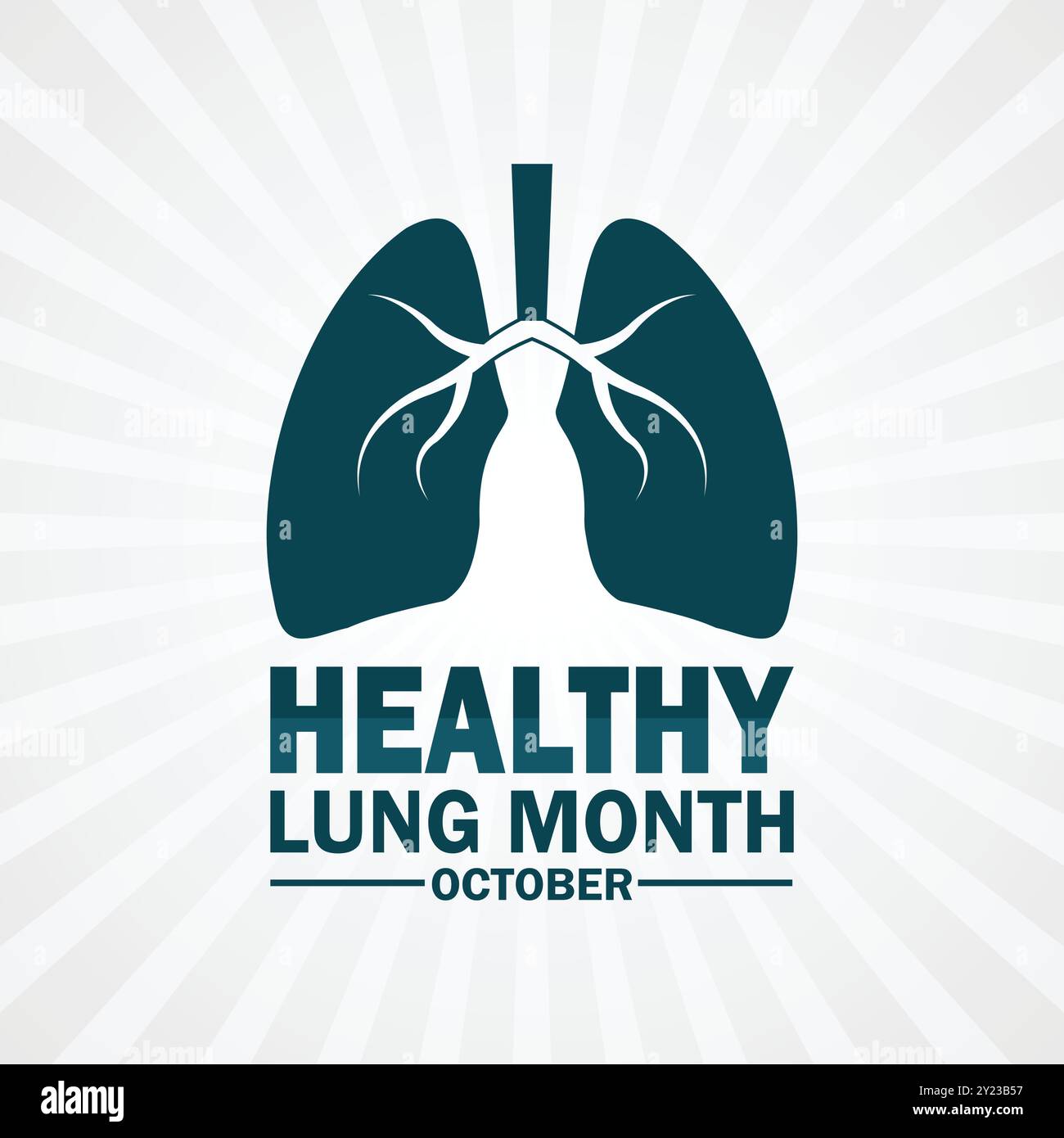 Healthy Lung Month October. Holiday concept. Template for background ...