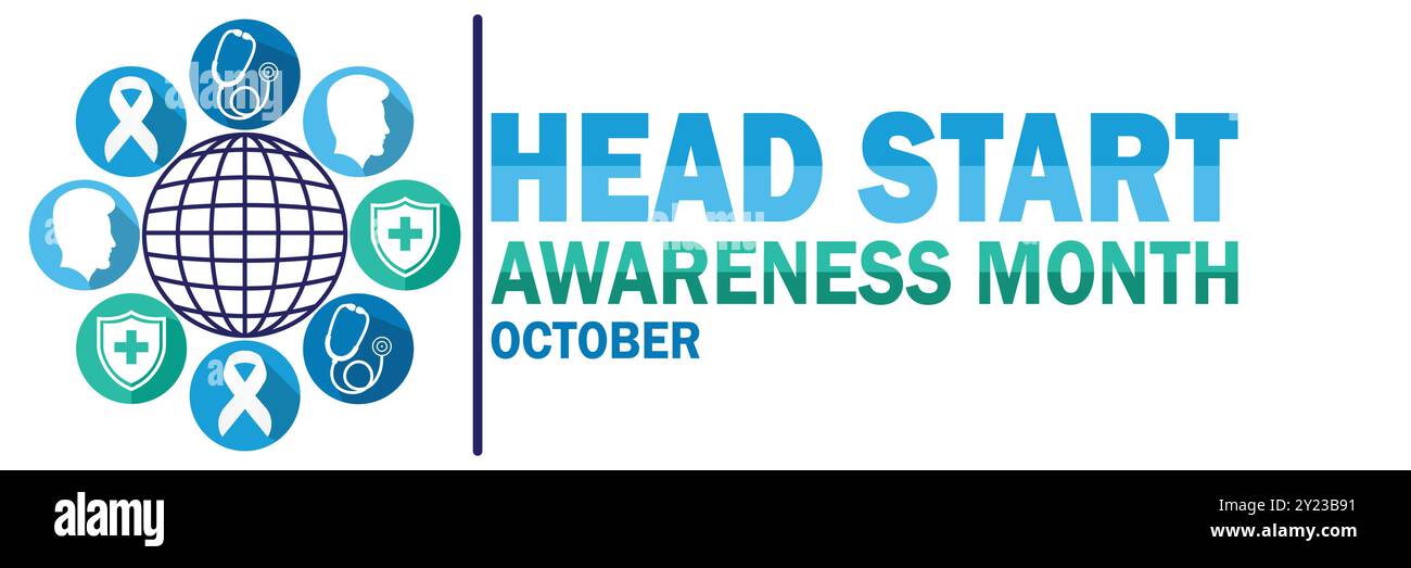 Head Start Awareness Month. October. Suitable for greeting card, poster ...