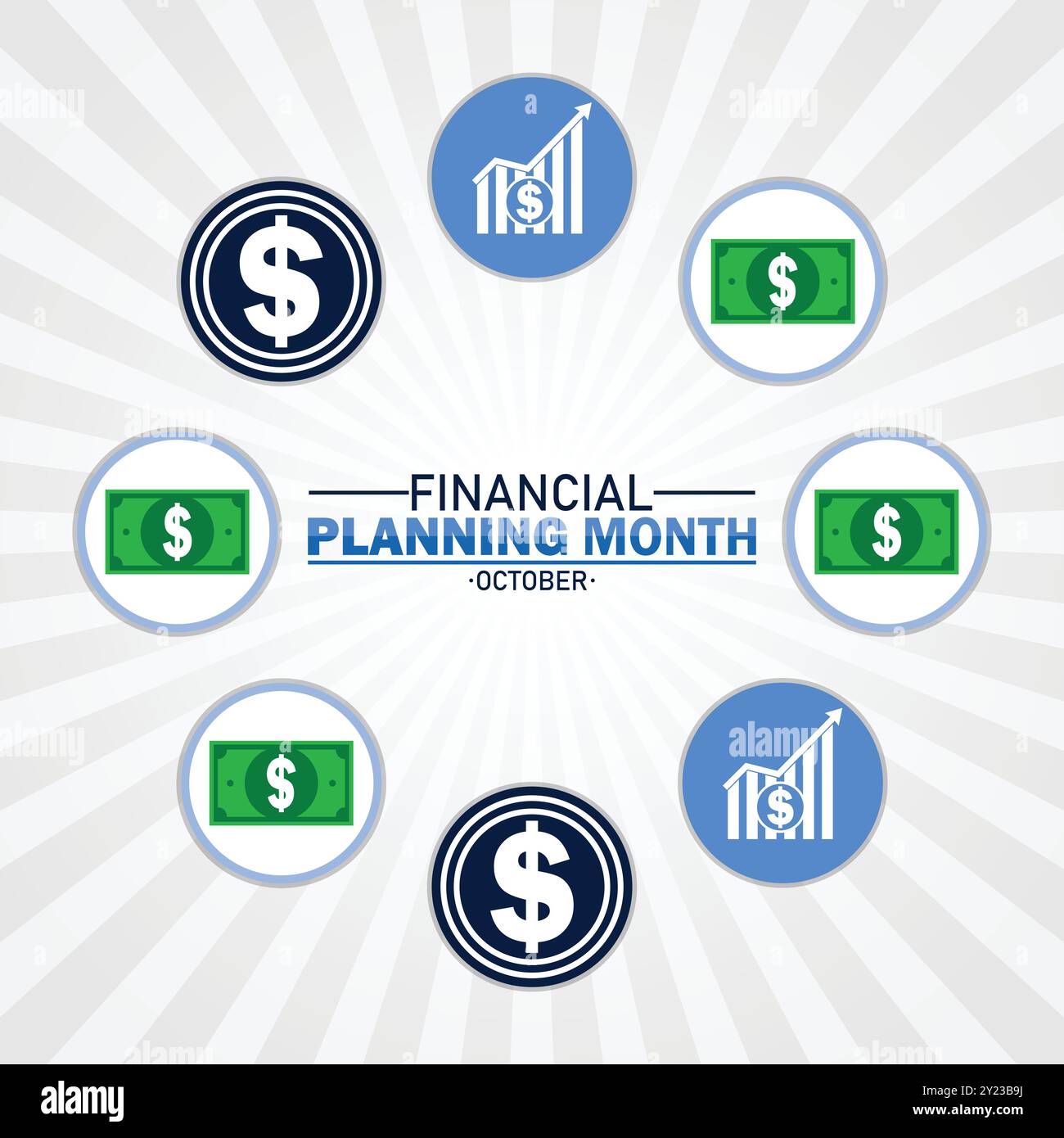 Financial Planning Month. October. Holiday concept. Template for ...