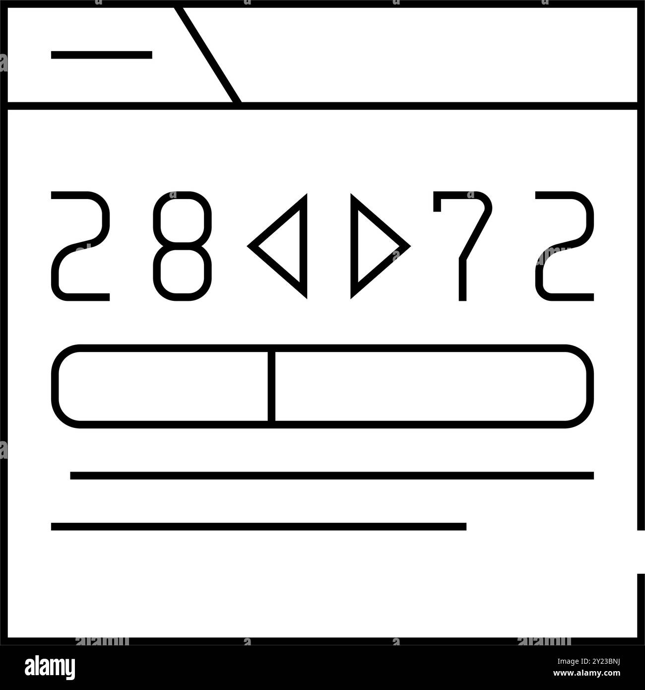 review statistic scale line icon vector illustration Stock Vector Image ...