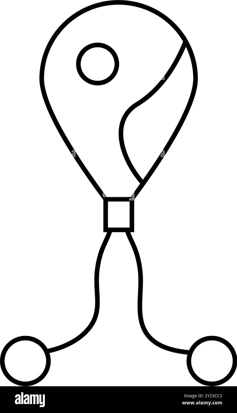 Bacteria bacteriophage black line hi-res stock photography and images ...