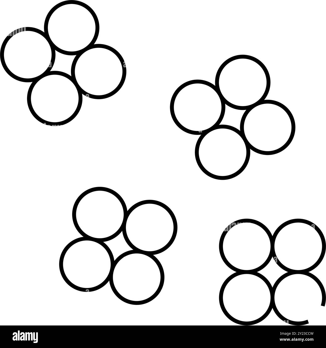 Staphylococcus Aureus Line Icon Vector Isolated Illustration Stock