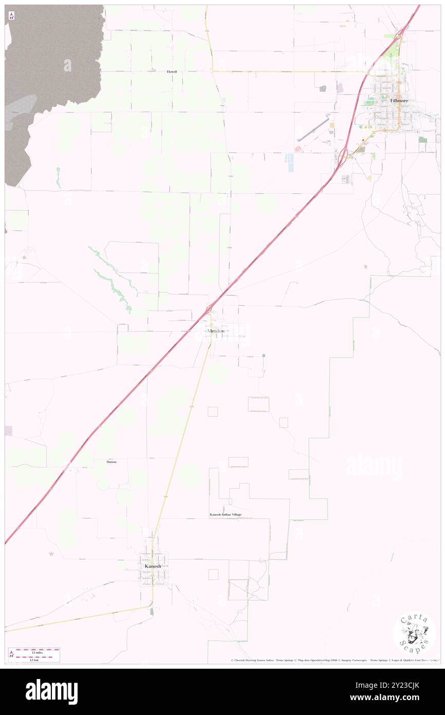 Meadow utah map Cut Out Stock Images & Pictures - Alamy