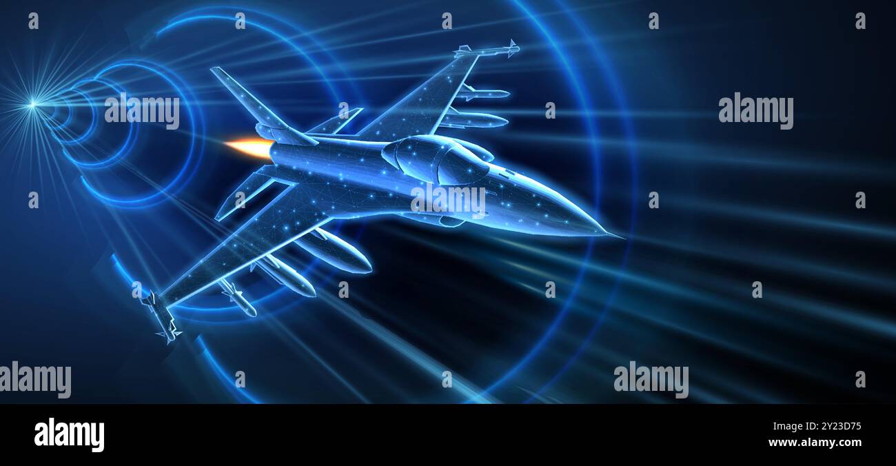 Fast fighter jet. Military aircraft, Aerospace innovation, AI in Air ...