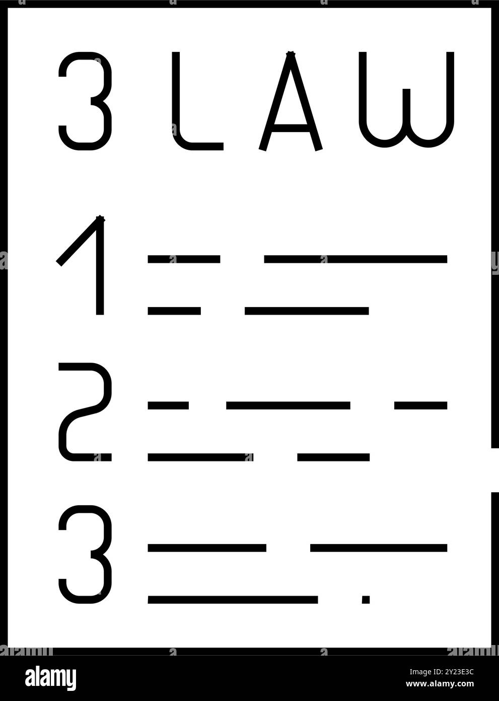 isaac asimov 3 laws of robotics line icon vector illustration Stock ...