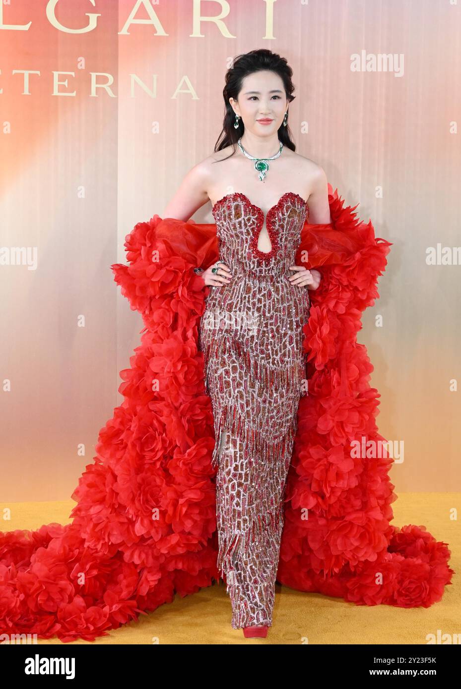 Chinese-American actress, singer, and model Liu Yifei attends a Bvlgari ...