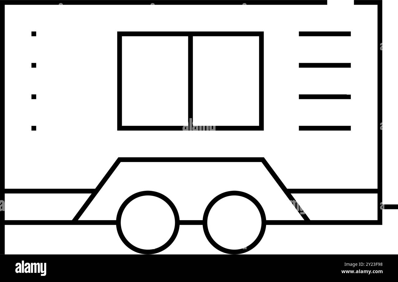 generator building equipment line icon vector illustration Stock Vector ...