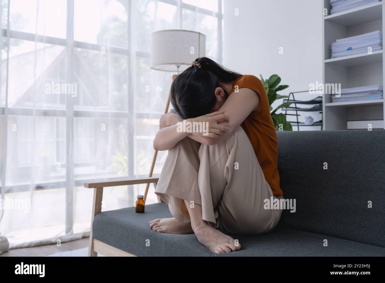 woman, overwhelmed by depression, felt trapped in a cycle of stress ...