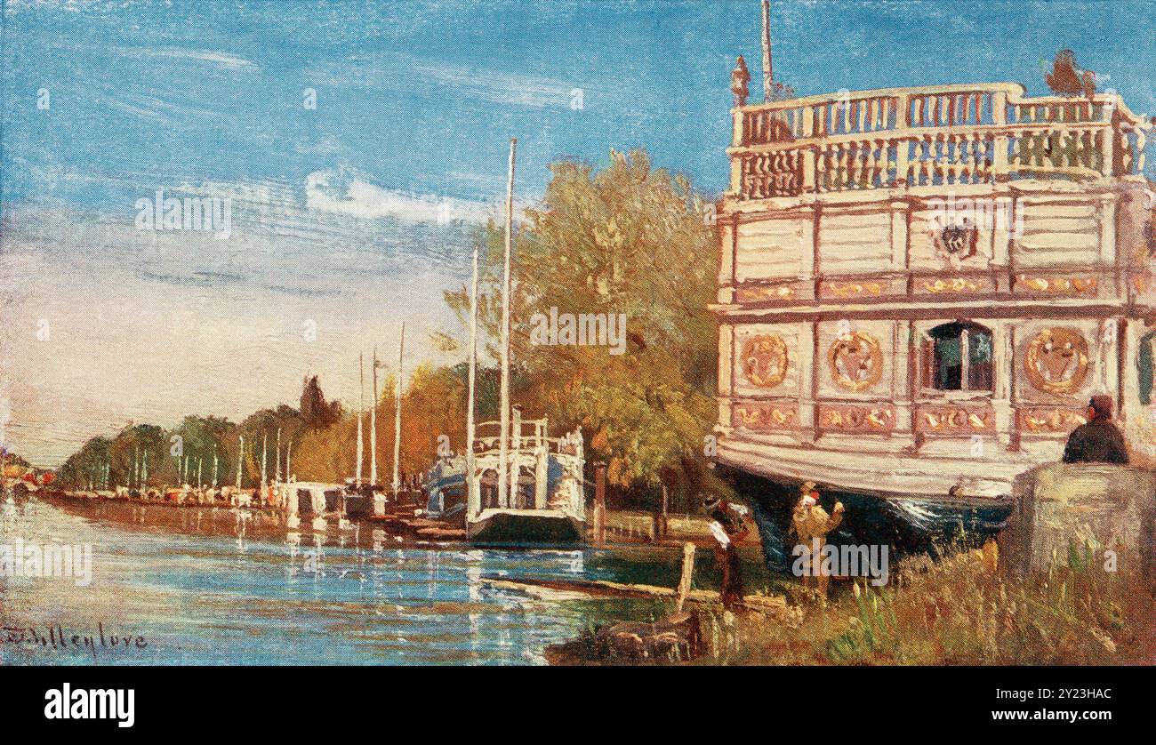 The river Isis, Oxford, England. The name Isis is an alternative name ...