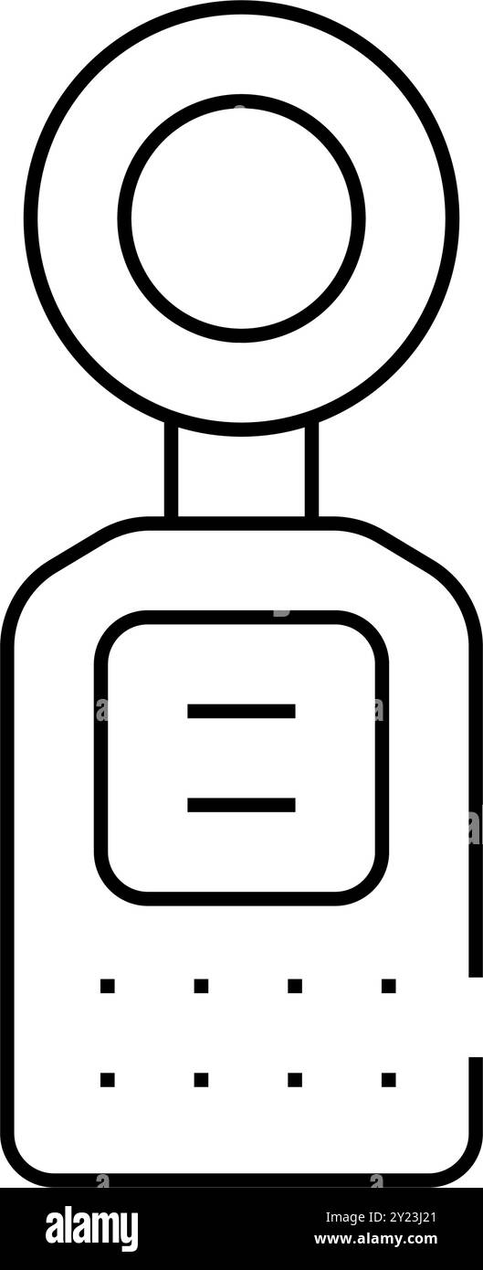 light meter measuring equipment line icon vector illustration Stock ...
