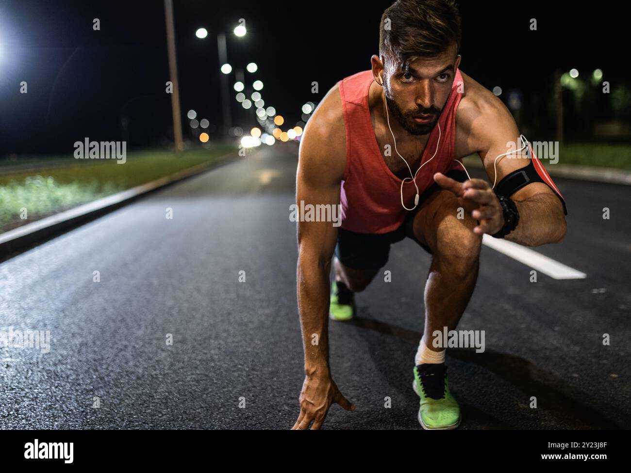 Man running leg muscles hi-res stock photography and images - Alamy