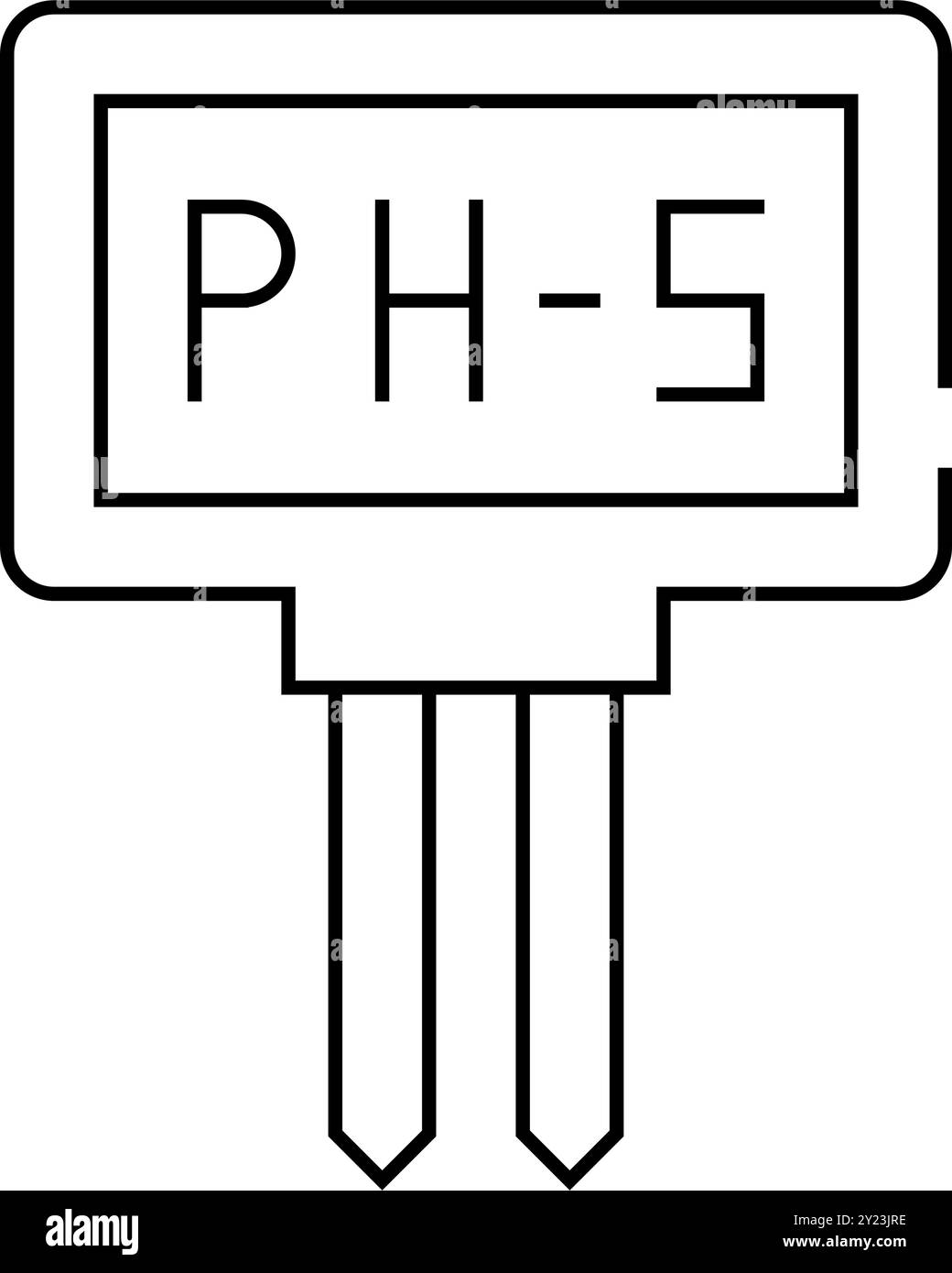 ph meter measuring equipment line icon vector illustration Stock Vector ...