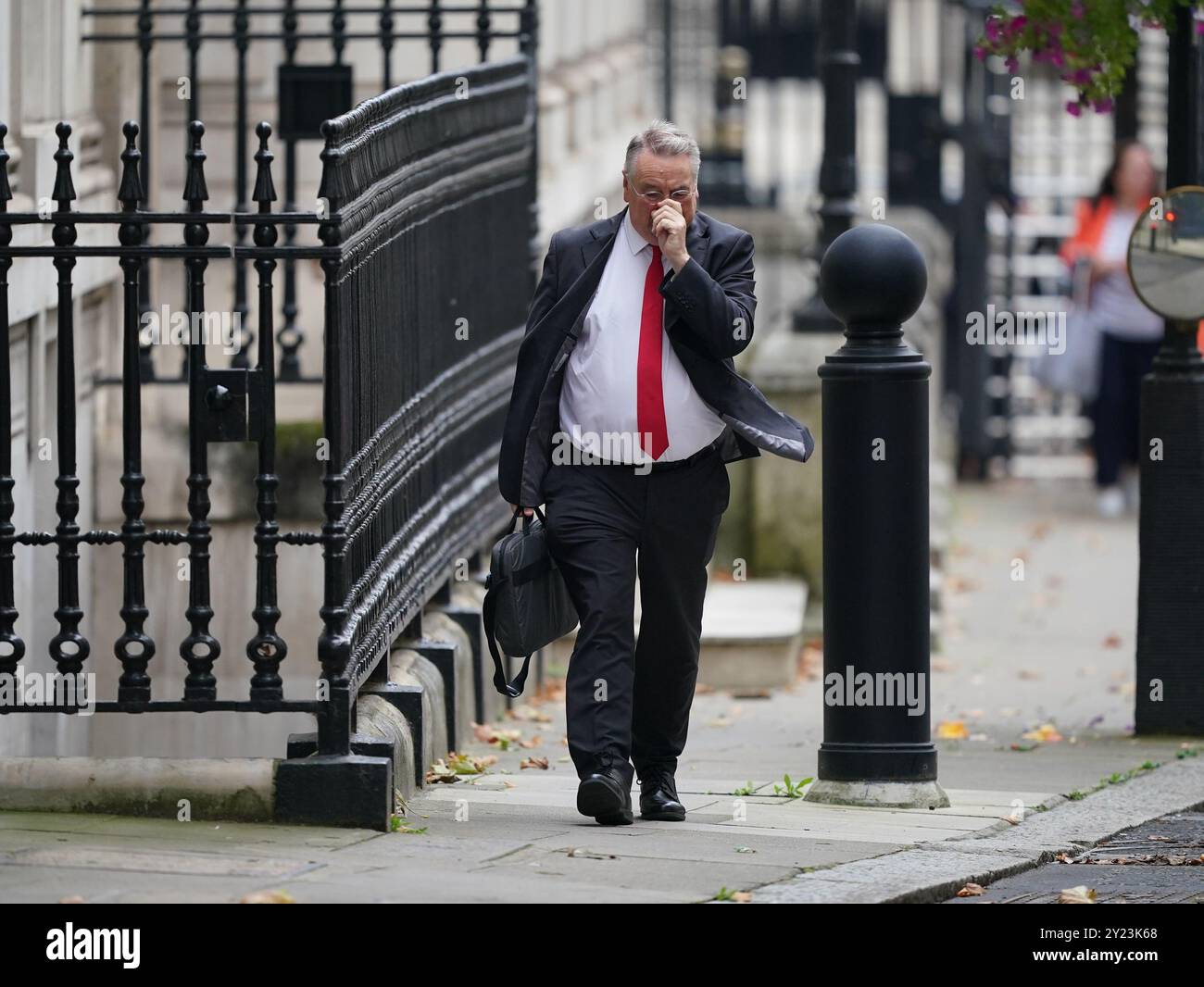 Chief Whip Sir Alan Campbell arrives in Downing Street, London, for a ...