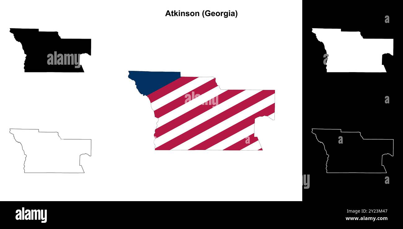 Blank atkinson map hi-res stock photography and images - Alamy