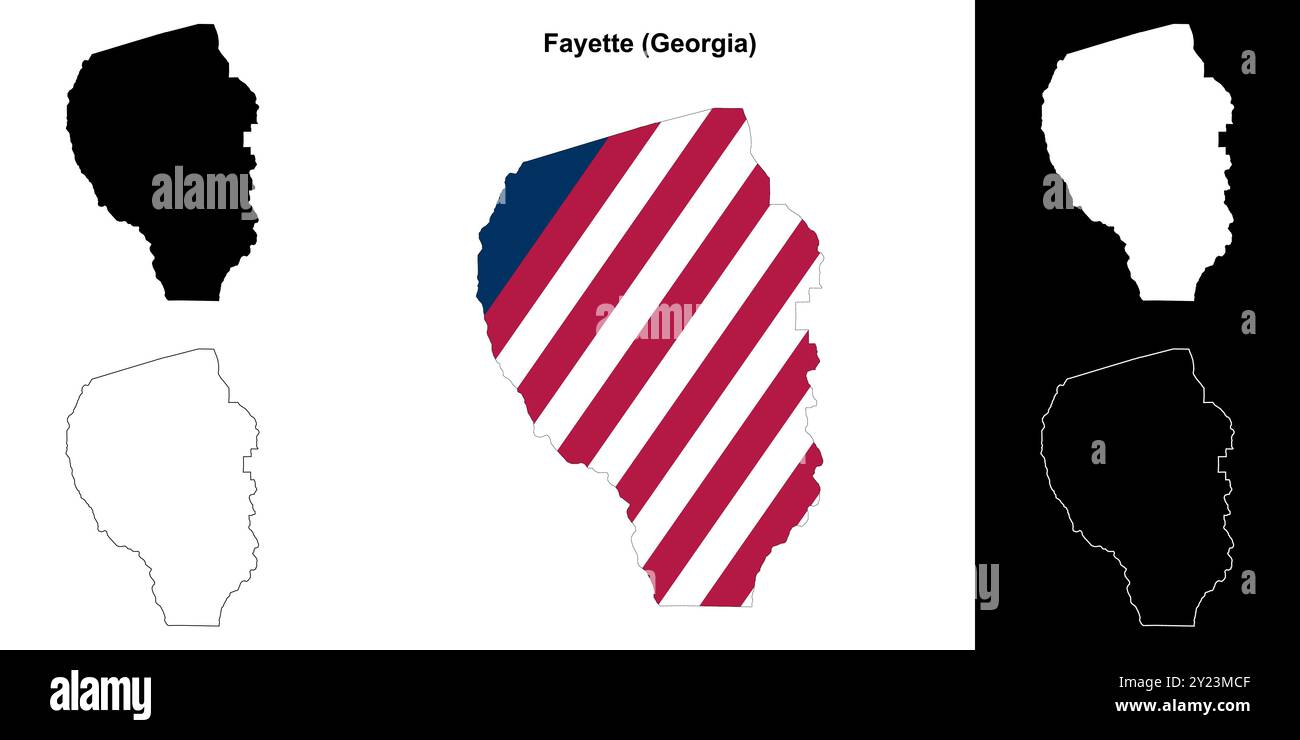 Fayette map hi-res stock photography and images - Alamy