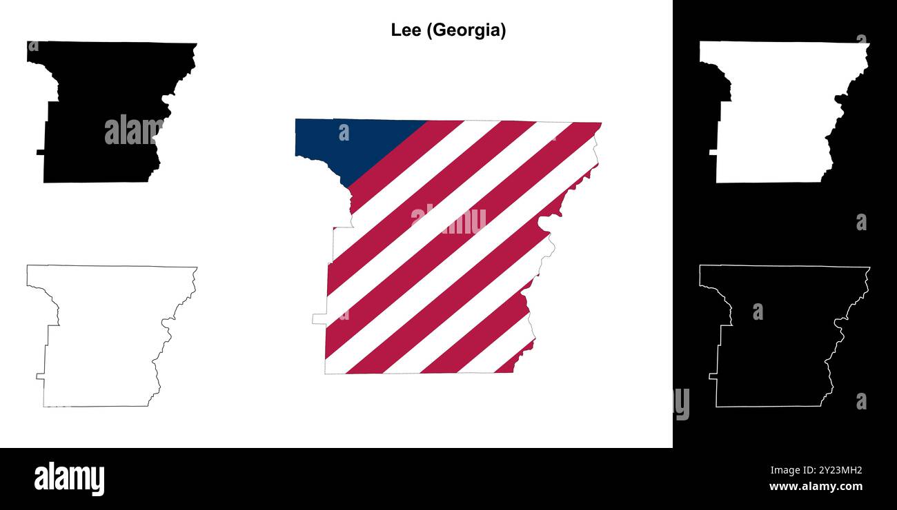 Blank lee map hi-res stock photography and images - Alamy