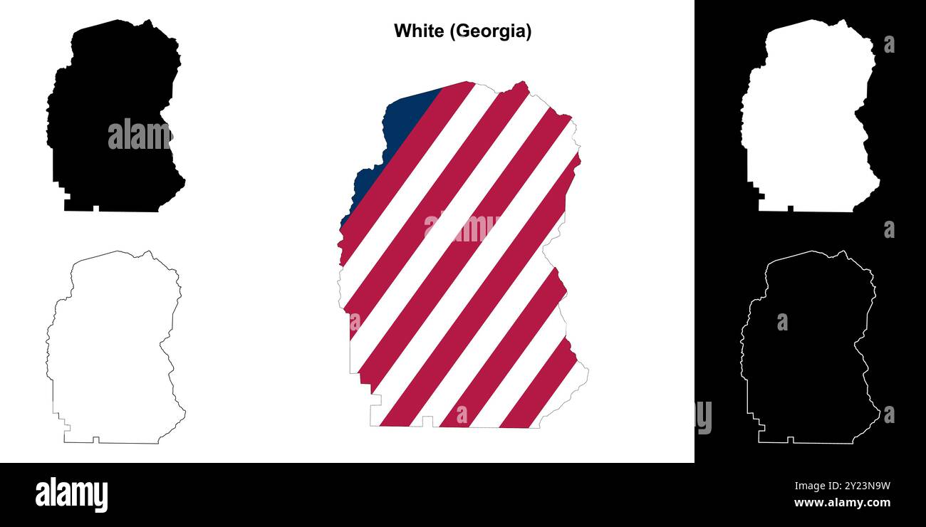 Georgia county map vector vectors Stock Vector Images - Alamy