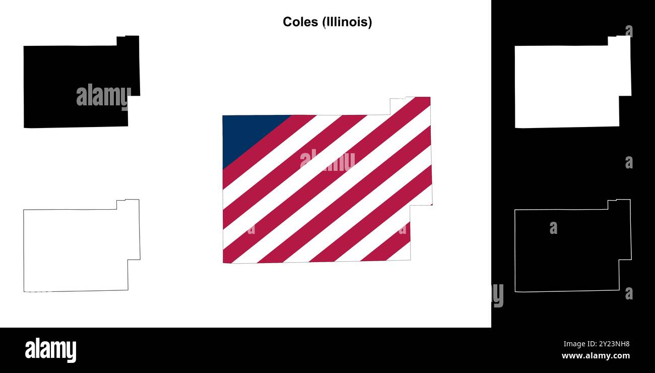 Coles outline map hi-res stock photography and images - Alamy