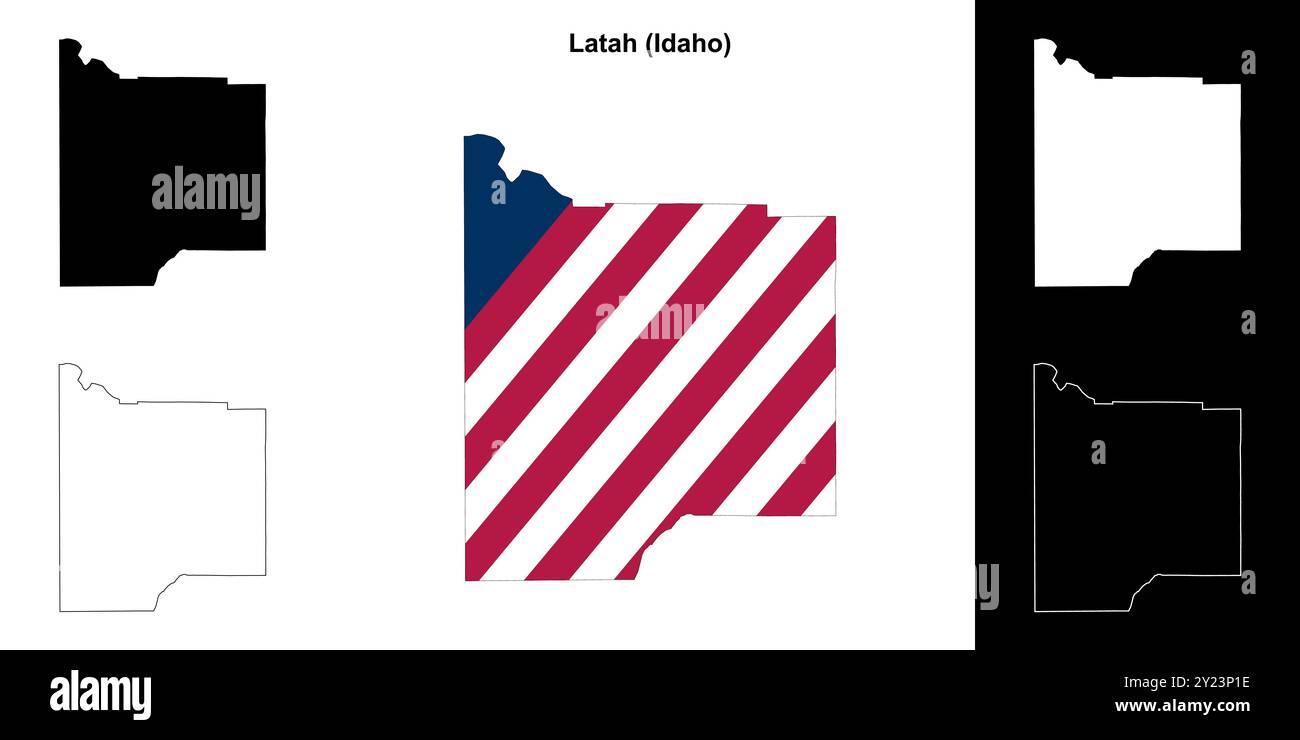 Latah County (Idaho) outline map set Stock Vector Image & Art - Alamy Latah County (Idaho) outline map set Stock Vector Image & Art - Alamy