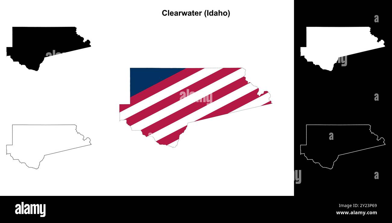 Clearwater vector map hi-res stock photography and images - Alamy