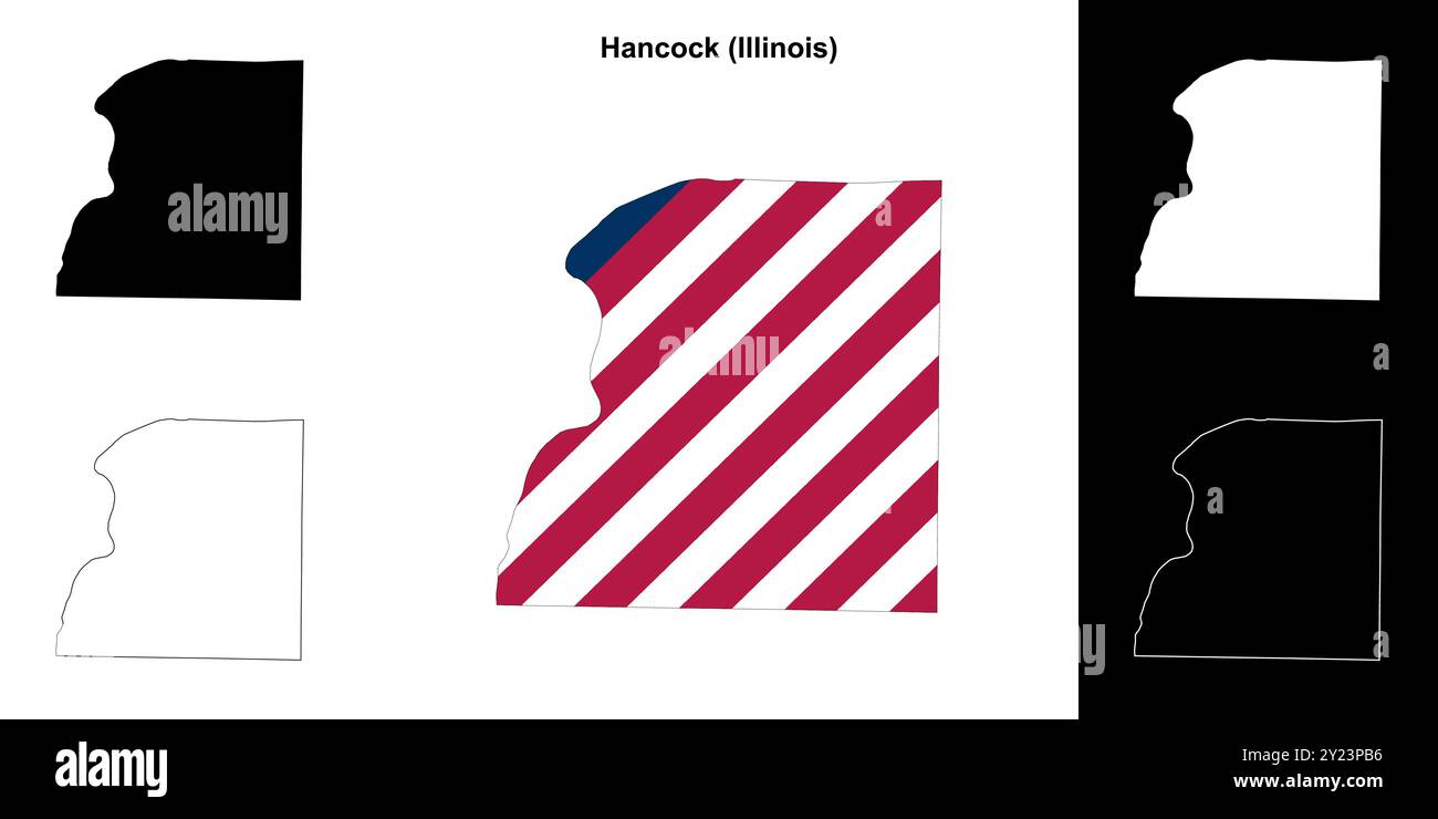 Map of hancock hi-res stock photography and images - Alamy