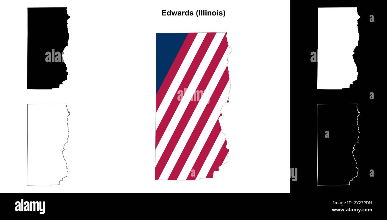 Blank edwards map hi-res stock photography and images - Alamy