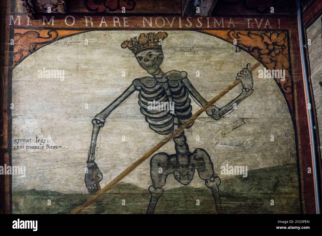 skeleton symbolizing death, 16th-17th centuries, , Church of the ...