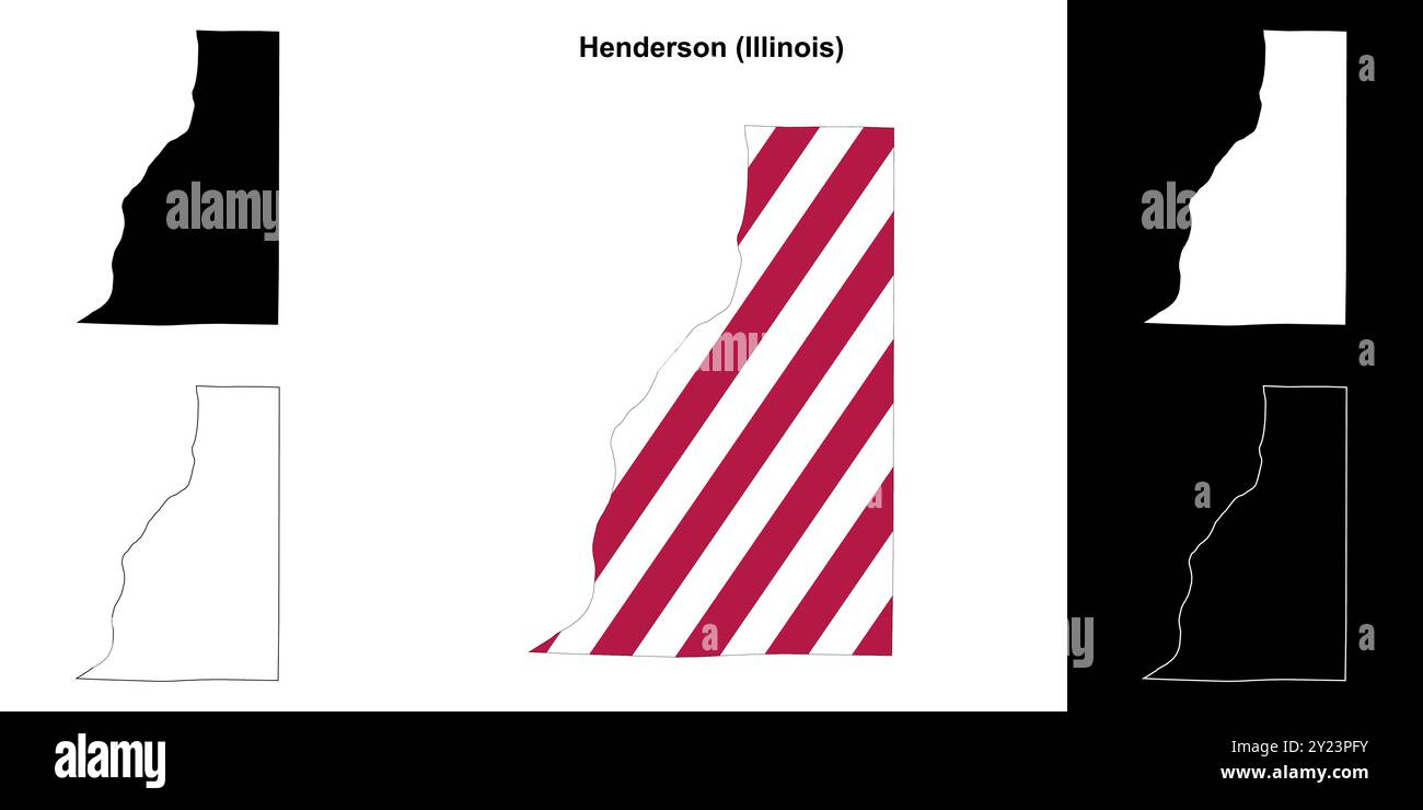 Vector map of henderson vector vectors hi-res stock photography and ...