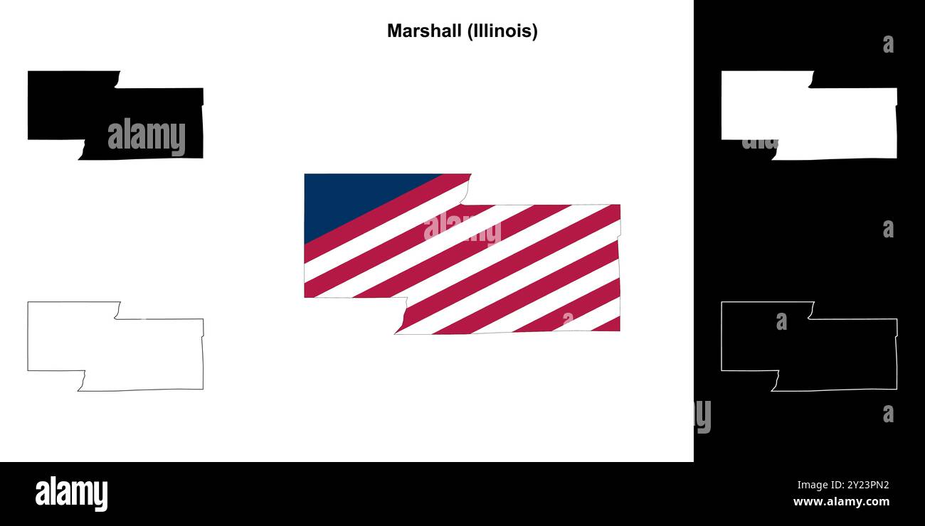 Marshall County (Illinois) outline map set Stock Vector Image & Art - Alamy Marshall County (Illinois) outline map set Stock Vector Image & Art - Alamy