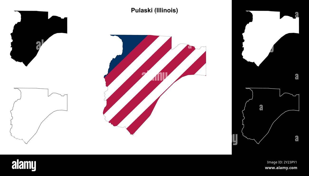 Pulaski County (Illinois) outline map set Stock Vector Image & Art - Alamy Pulaski County (Illinois) outline map set Stock Vector Image & Art - Alamy