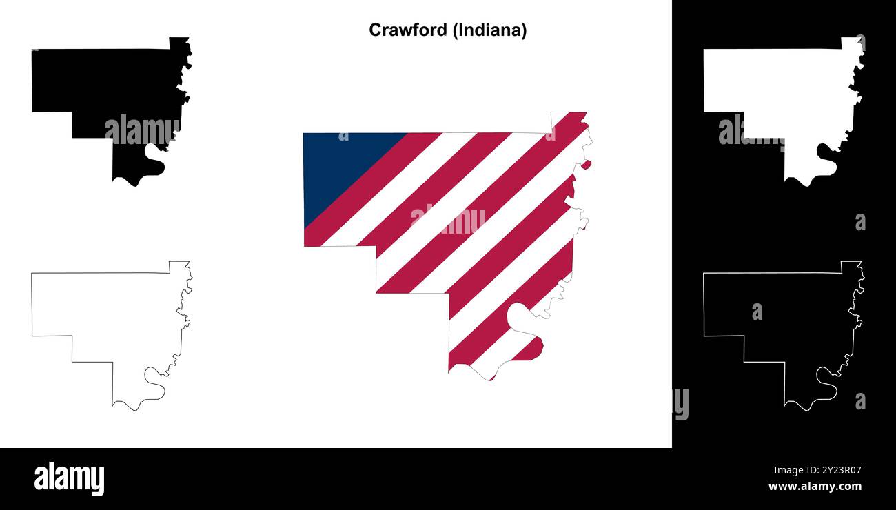 Crawford map hi-res stock photography and images - Alamy