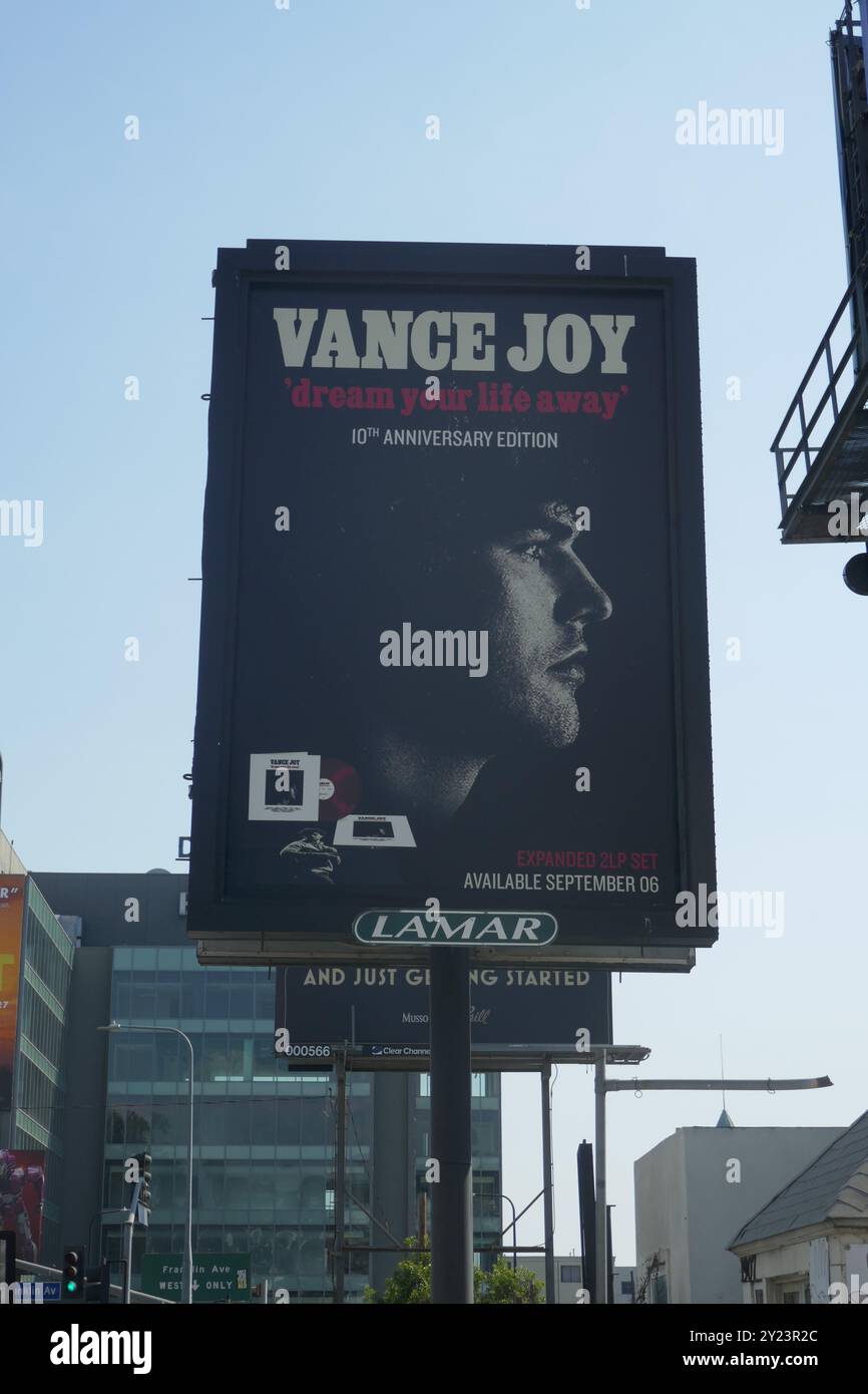 Los Angeles, California, USA 8th September 2024 Vance Joy Billboard on ...