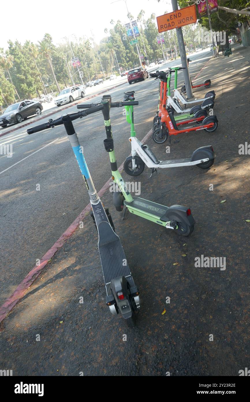 Los Angeles, California, USA 8th September 2024 Scooters at Singer ...